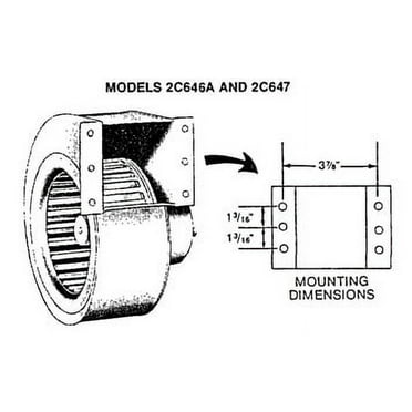 Dayton Blower,146 cfm,115V,0.75A,3100 rpm 1TDP7 - Walmart.com