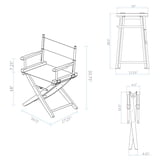 Extra-Wide Premium 18 in. Hardwoods Standard Height Directors Chair ...