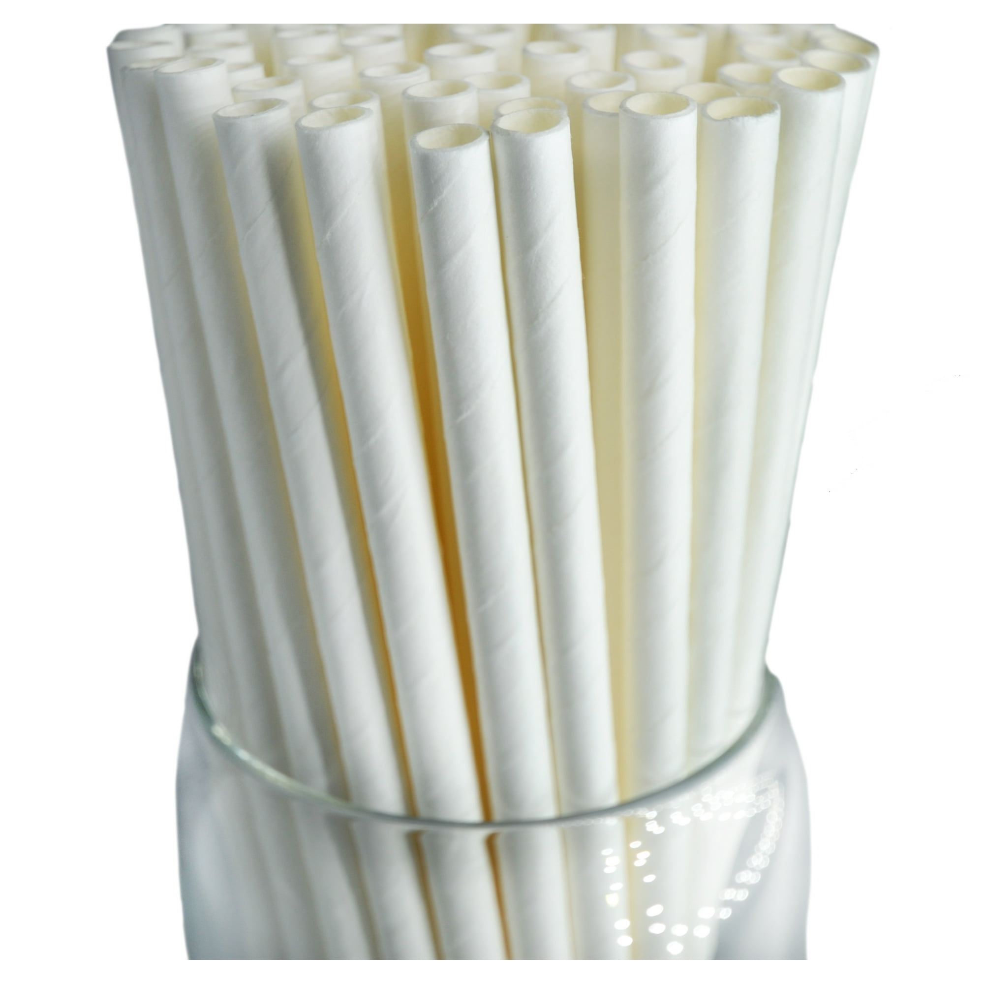 Click here for Solid White Paper Drinking Straws From Roc Paper S... prices