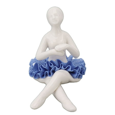 Ballerina Statue Beautiful Relaxed Mood Delicate Ceramic Ballet Dancer ...