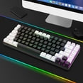 7KEYS TKL Mini Keyboard, With Wired USB-C Detachable Cable, RGB ...