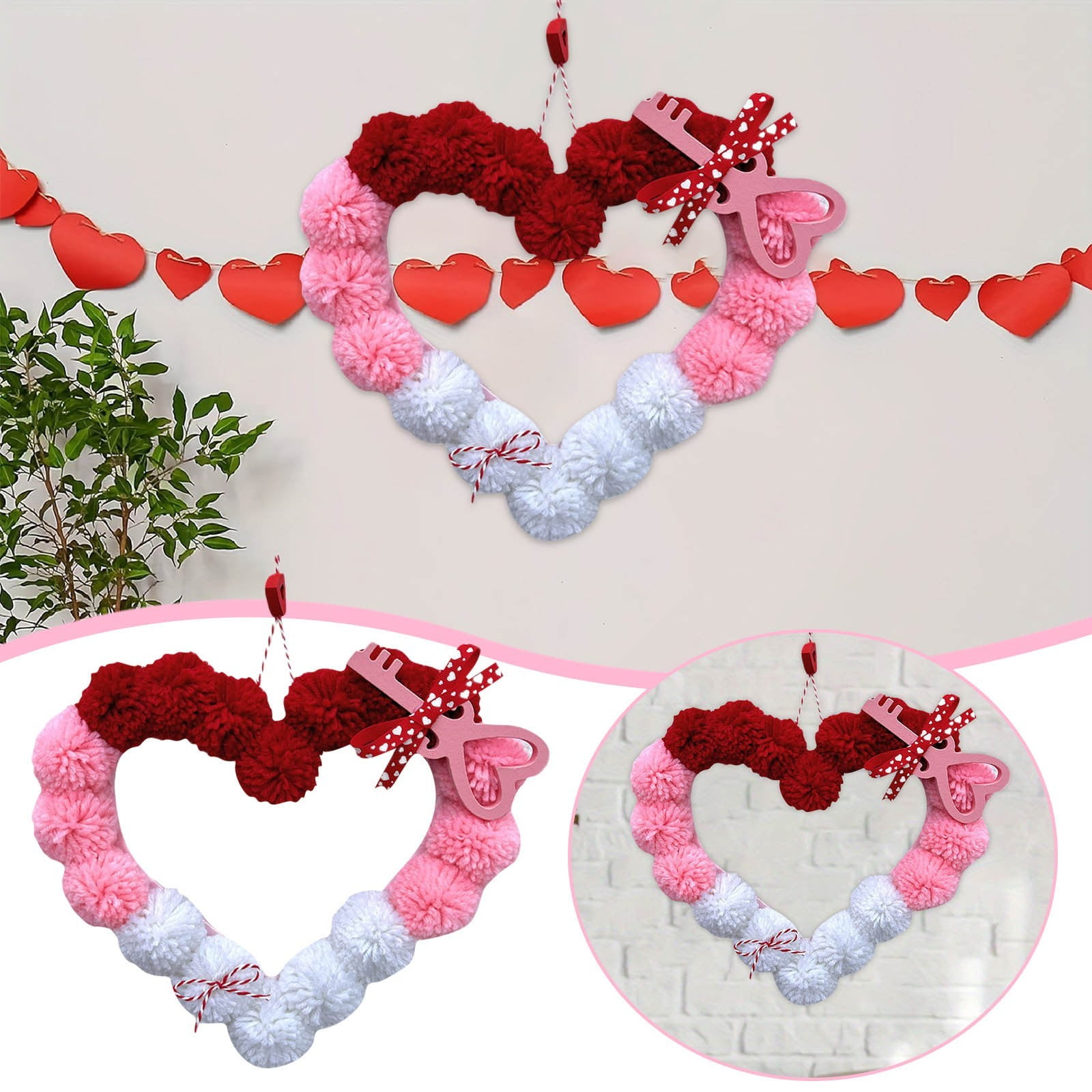 Click here for Vivavault Valentines Day Decorative Wreath For Hom... prices
