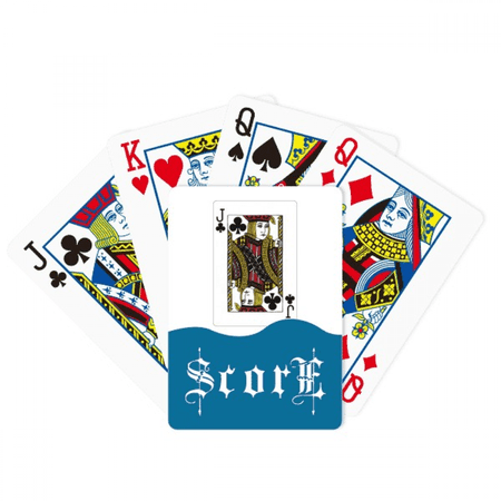 Club J Playing Cards Pattern Score Poker Playing Card Index Game ...