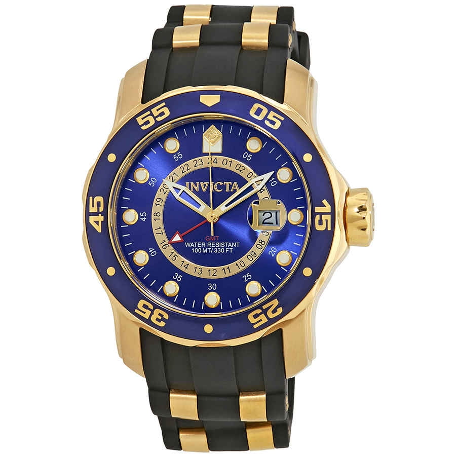Invicta Men's 6993 Pro Diver Quartz GMT Blue Dial Watch - Walmart.com