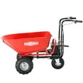 Churanty Heavy Duty Lawn Garden 3 Wheel Wheelbarrow Utility Cart, 48V ...