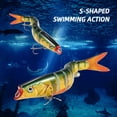 TARUOR 5.5 inches / 140 mm Multi Jointed Swimbait Sinking Bait Lifelike ...
