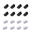 10Pcs Silicone VGA Port Anti Dust Stopper Cap Cover Black Dust Plug ...