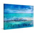 "Blue Relax" Painting Print on Wrapped Canvas - Walmart.com