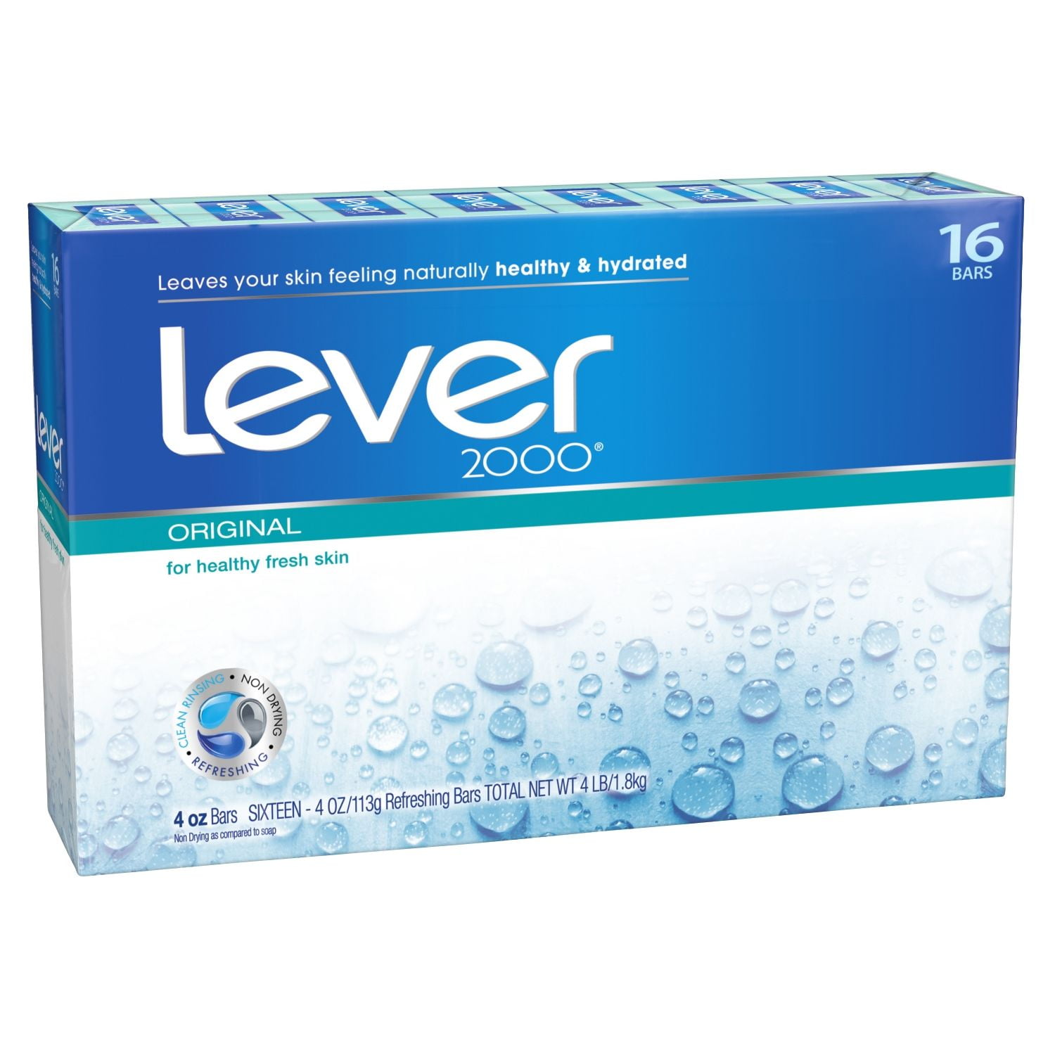 Lever 2000 Bar Soap Original (4 oz.16 ct.) - Walmart.com