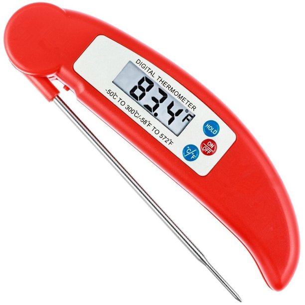 Mistaha Digital Food Thermometer Foldable Probe Meat Steak BBQ ...
