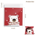 AHUIFT 100 PCS 4x4" Cellophane Treat Bags Christmas Self Sealing Candy ...