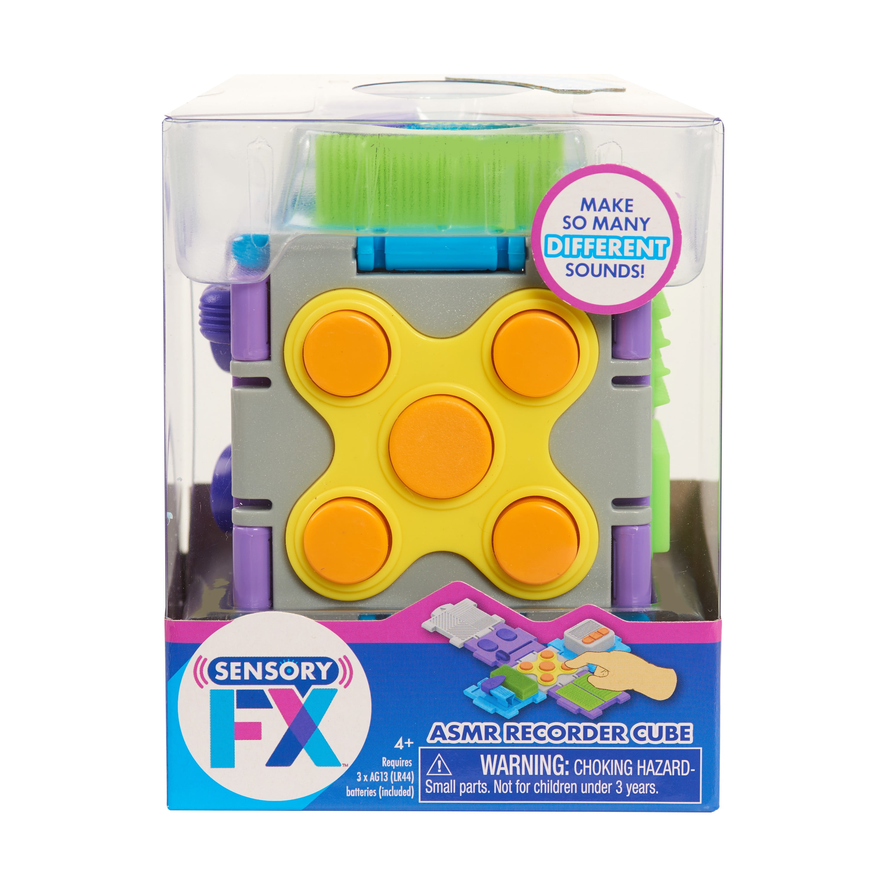 Just Play Sensory FX ASMR Recorder Cube, Fidget Toys for Kids, Create ...