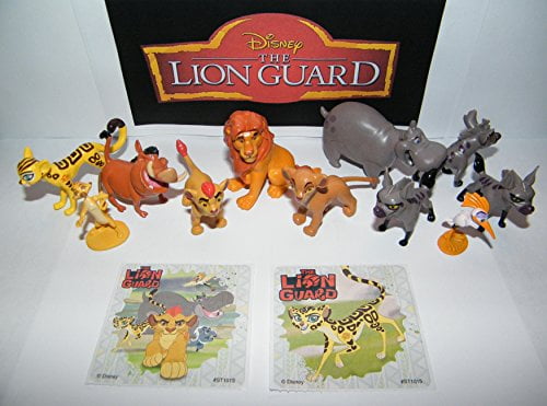 Disney The Lion Guard Deluxe Figure Set of 14 Toy Kit with Figures and ...