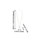 Wideskall 5" inch Snap Lock Pin Security Loop Plastic Price Tag ...