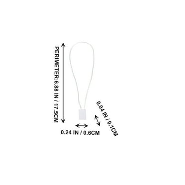 Wideskall 5" inch Snap Lock Pin Security Loop Plastic Price Tag ...