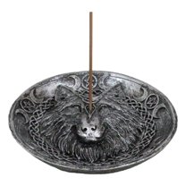 Norse Viking Gothic Raven Crow with Triquetra Knotwork Disc Incense ...