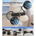 360 Hose USB Fan for SUV RV Pickup Headrest, Seat Fan for Rear Facing ...