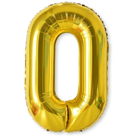 Balloon number, 40 inch gold foil balloons numbers Mylar 0-9 Arabic ...