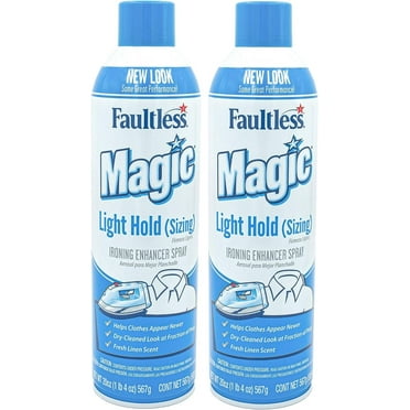 Magic Sizing Ironing Spray for Clothing, Light Body, Flake-Free, 20 ...
