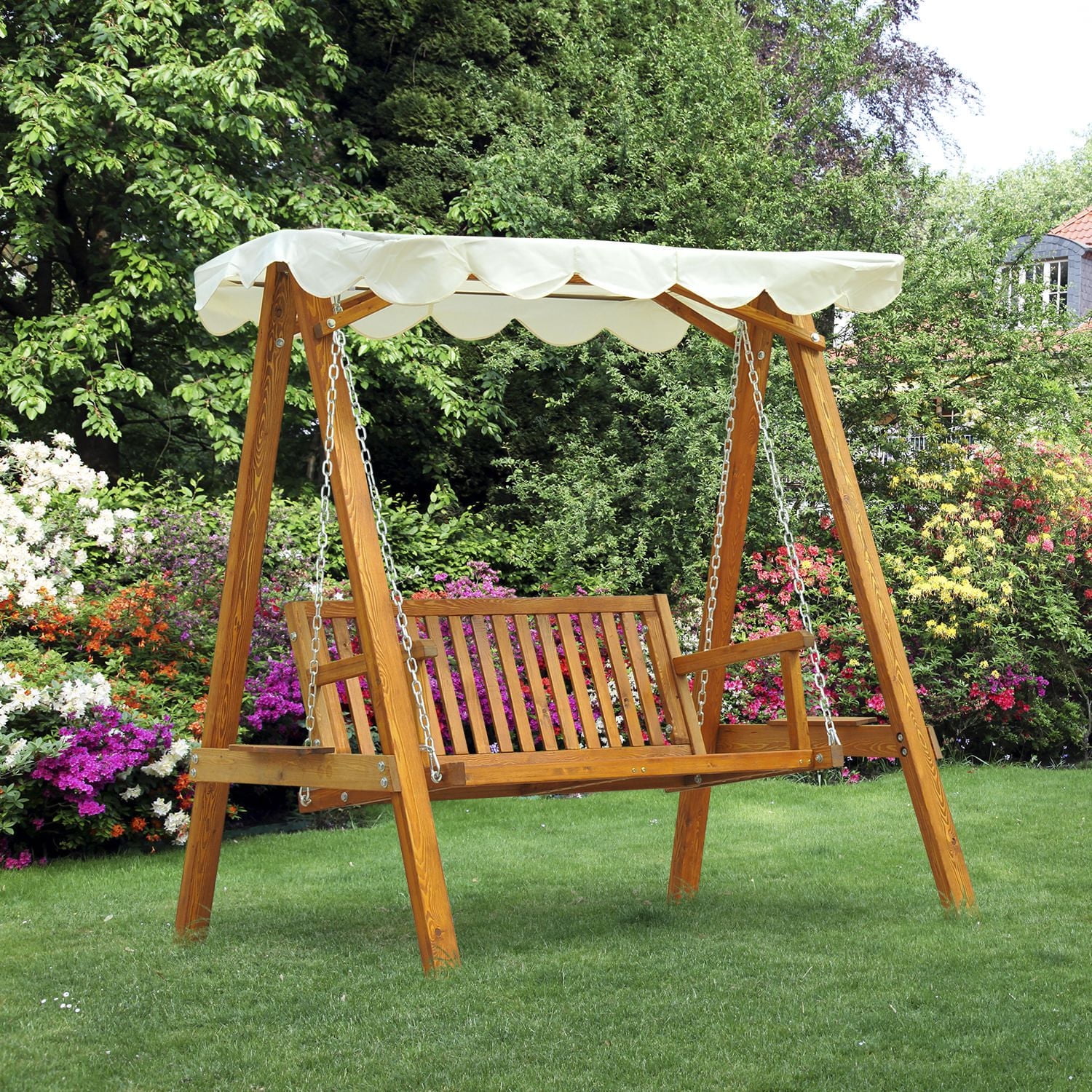 Outsunny Wooden Swing Chair - Walmart.ca