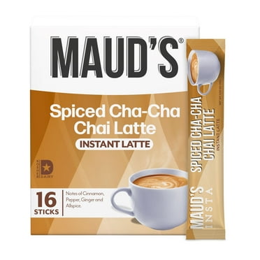 Maud's Instant Spiced Chai Tea Latte, Flavored Instant Tea Sticks, 16ct ...