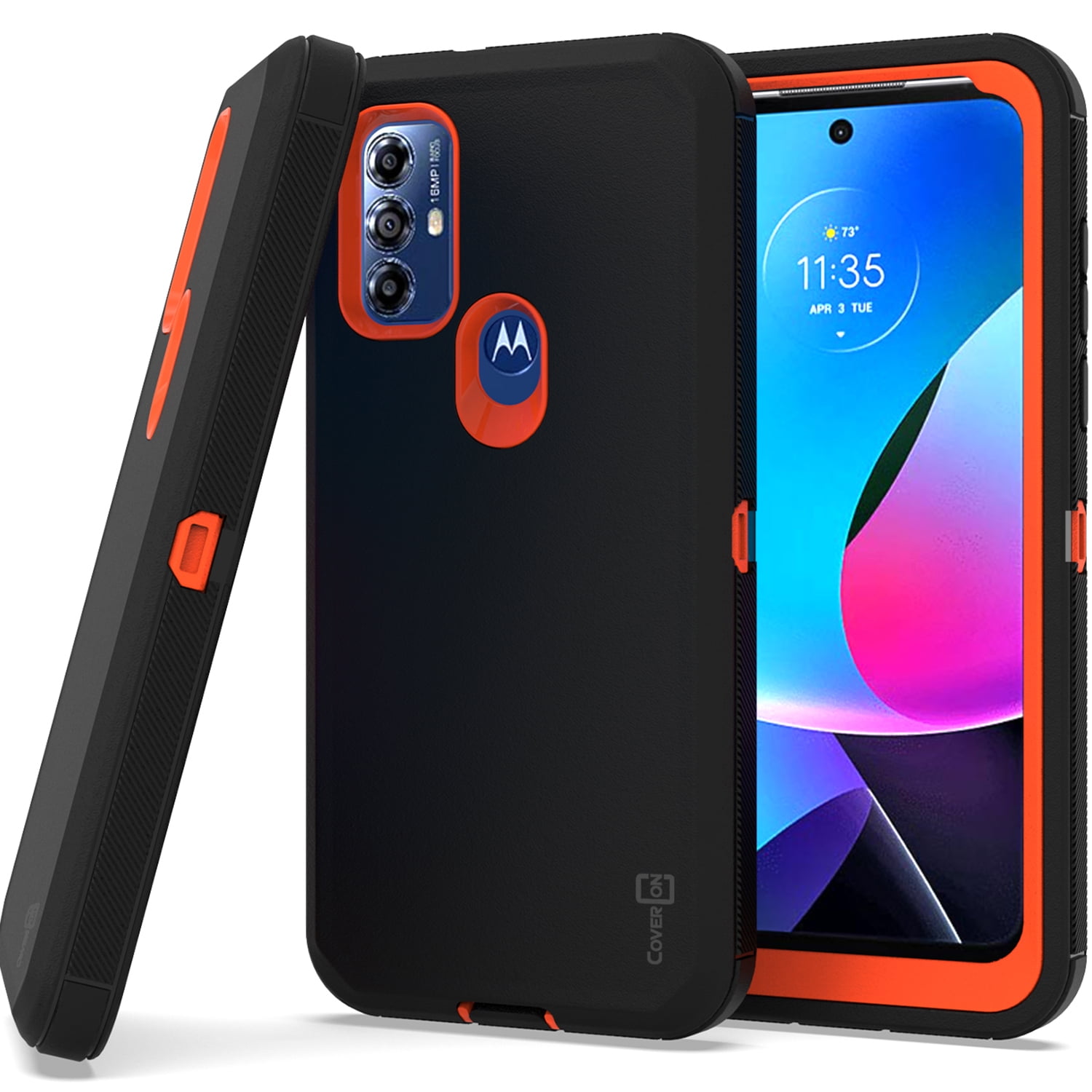 CoverON Motorola Moto G Play 2023 Case, Military Grade Heavy Duty Full ...