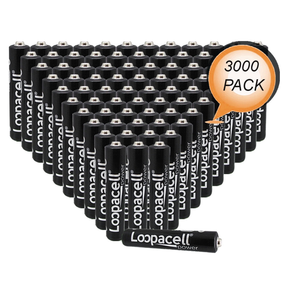 3000x Loopacell AAAA Alkaline Battery Wholesale Pack - Walmart Business ...