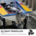 2 Pcs RC Boat Propeller, 3 Blades Propellers 4.8mm Hole Dia 57mm OD CW ...
