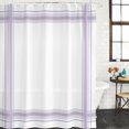 66x72 Inch Shower Curtains for Bathroom, Minimalist Grid Fabric Bath ...