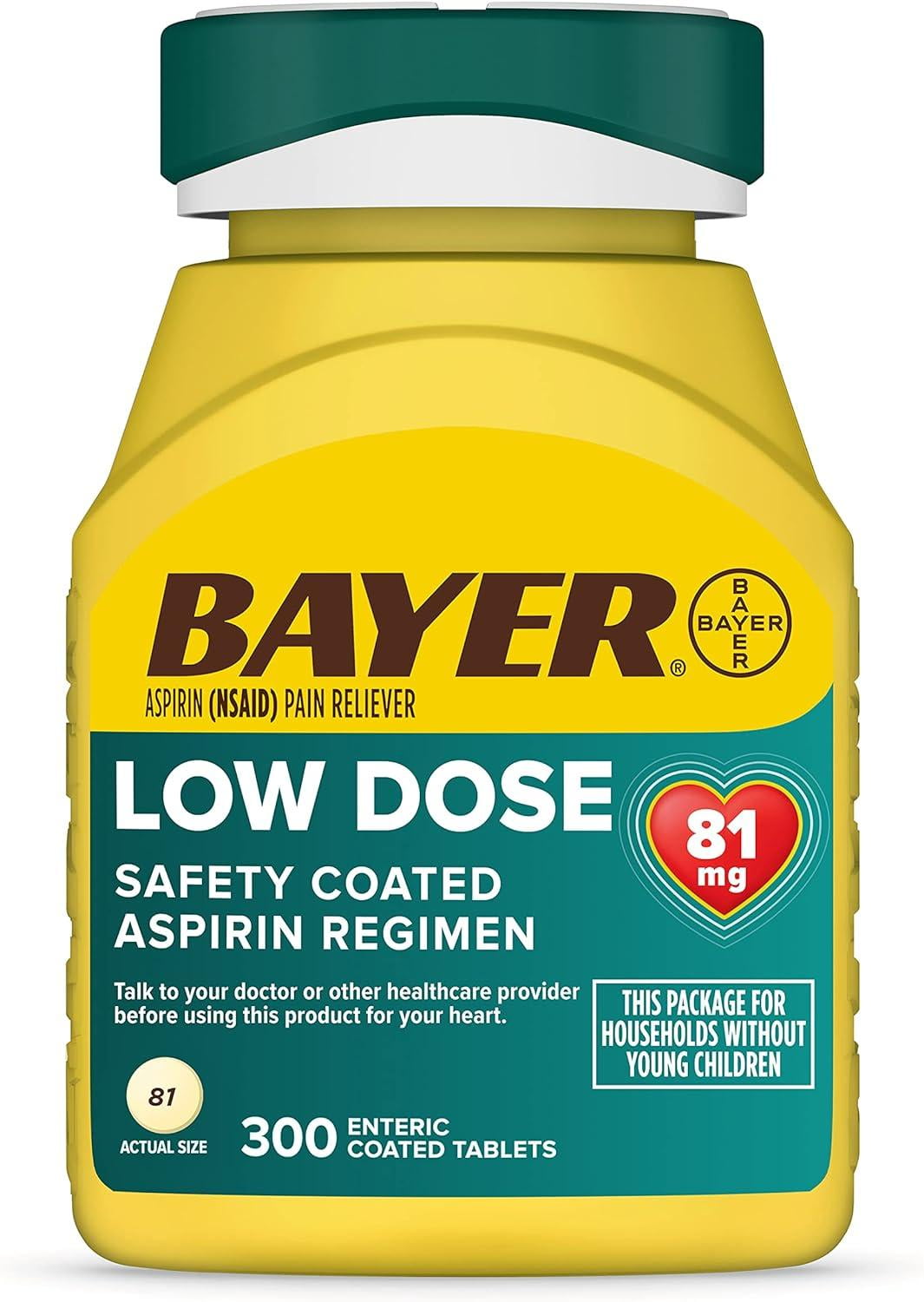 Aspirina Dosis baja Low dose 81 mg Bayer | Bodega Aurrera en línea