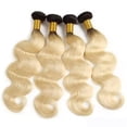 Body Wave Bundles #1B/613 Ombre Blonde Human Hair Bundles 10-30 Inch ...
