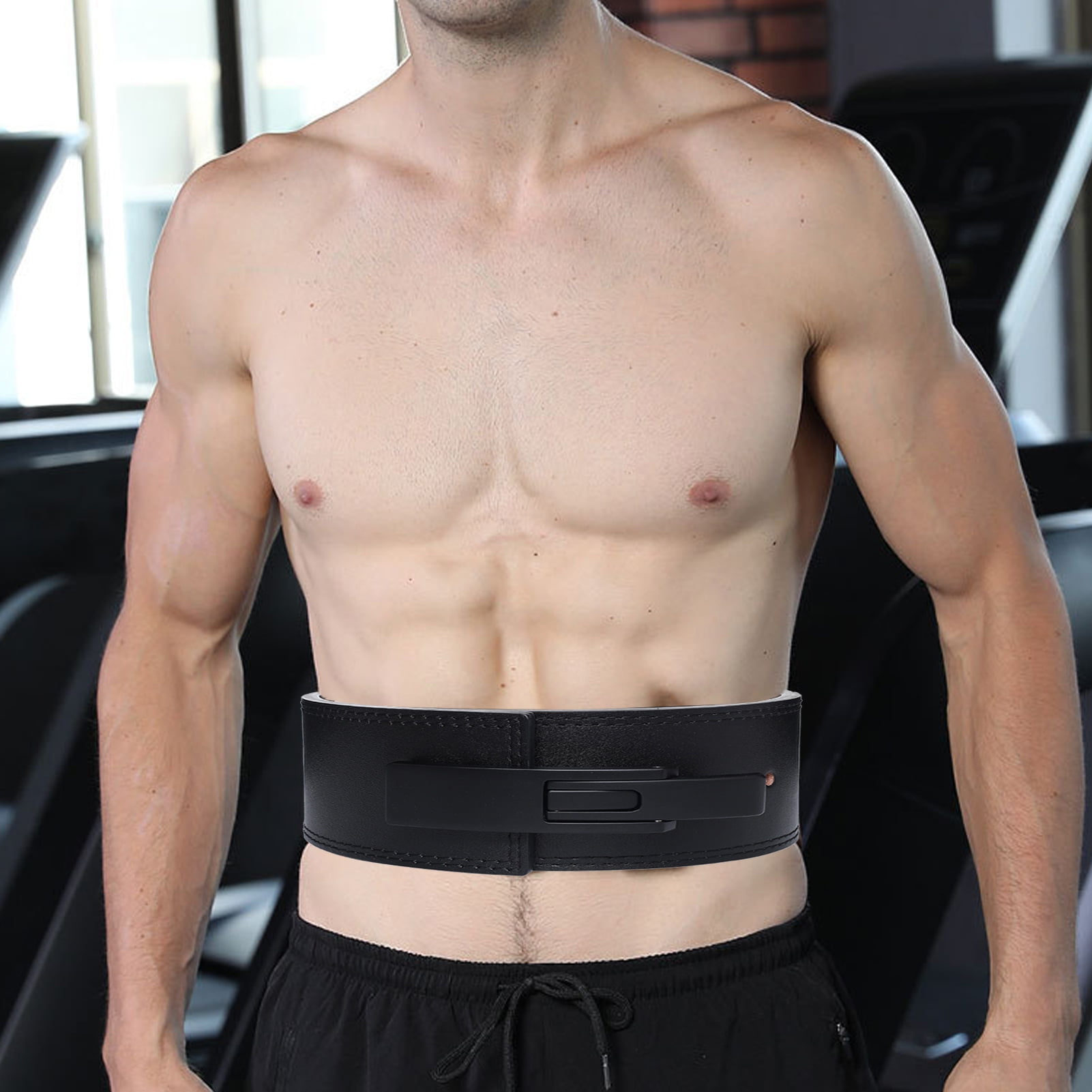 Washranp Powerlifting Lever Gym Waist Belt,Solid Color Adjustable Heavy ...