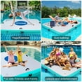 Floating Dock - 8ft × 5ft Inflatable Dock Floating Platform For Lakes 6 ...