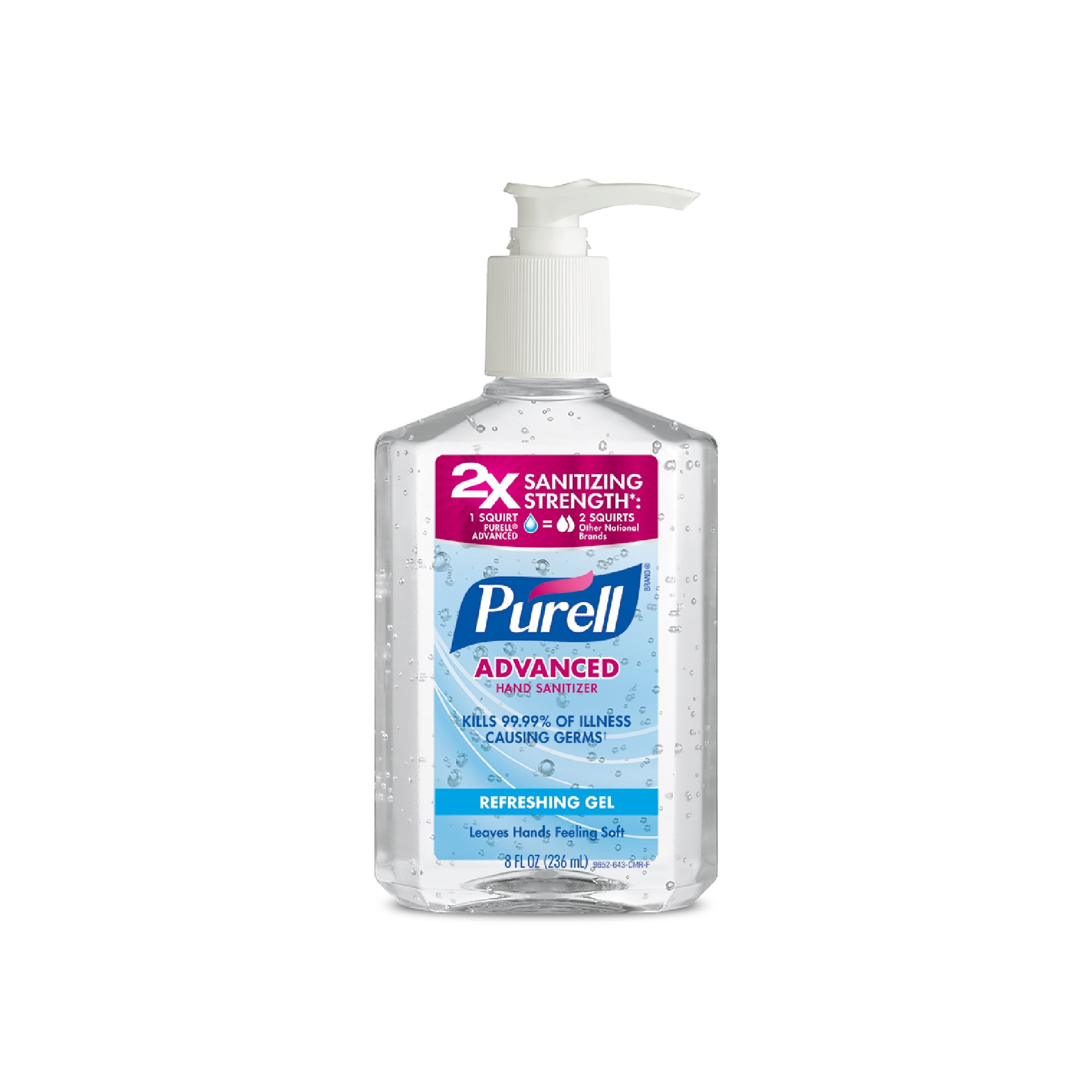 (Pack of 2) PURELL Advanced Hand Sanitizer Refreshing Gel, 8 Oz Pump ...