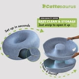 Cattasaurus Peekaboo Cat Cave Tunnel Bed for Cats up to 45 lbs (Light Gray, Jumbo) - Walmart.com