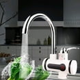 Instant Hot Water Dispenser Faucet with LED Display,Fast Heating Electric Water Heater Tap, Vase ...