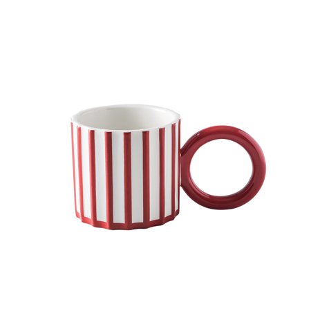 tssuouriy Water Cup Stripe Pattern Drinkware Milk Coffee Mug with ...
