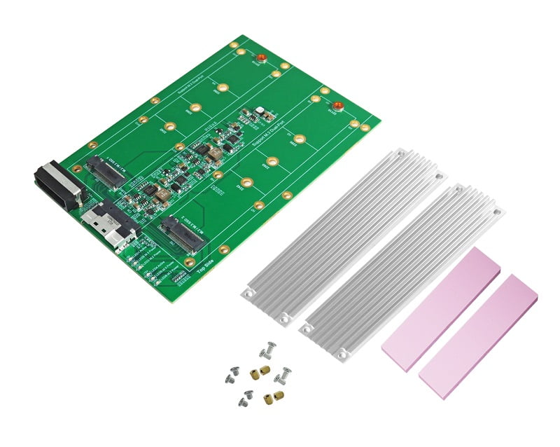 Slimline SAS 8i to M.2/M.3 (NF1) NVMe SSD Dual Port - Walmart.com