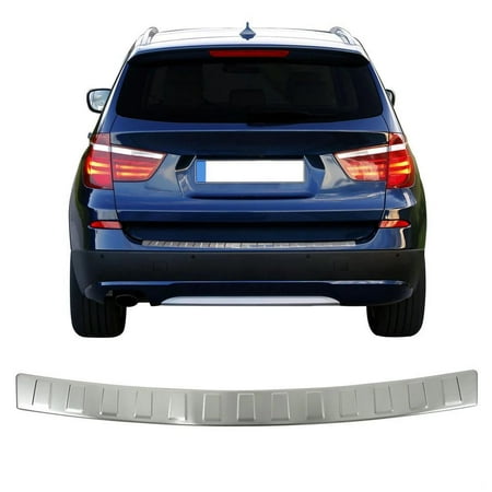Fits BMW X3 F25 2010-2017 Chrome Rear Bumper Guard Trunk Sill Protector ...