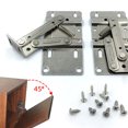 2Pcs 45 Degree Spring Support Frame Dumper Cabinet Bottom Door Bracket ...