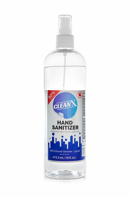 CleanX 80% Ethanol Liquid Hand Sanitizer 16 oz (473.2 mL) | Walmart Canada
