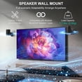 Speaker Wall Mount, Surround Sound Speaker Stand with Adjustable Swivel ...
