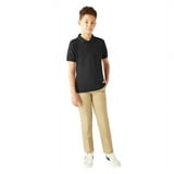 Dickies Boys School Uniform Short Sleeve Pique Polo Shirt, Sizes 4-20 ...