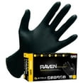 SAS Safety Raven Powder-Free Black Nitrile 6 Mil Gloves, Large, 10 Pack ...
