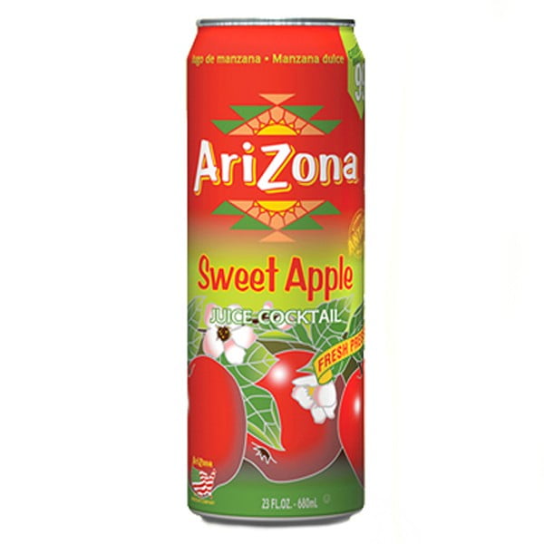 Arizona Tea Sweet Apple 23 Oz Big Cans Pack of 24 - Walmart.com