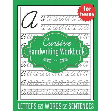 Cursive Handwriting Workbook for Kids: Beginner Alphabet, Words ...