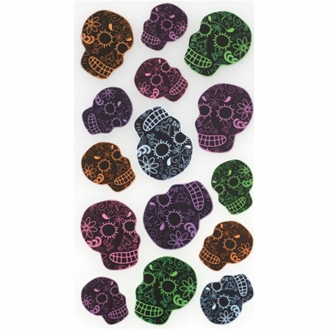 Classic Stickers-Scatter Skulls - Walmart.com