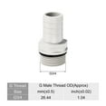 Uxcell Hose Barb Fitting 20mm Barbed G3/4 Male Thread, 1 Pack Pipe ...