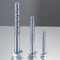 1/4" x 3" Zinc Plated Large Diameter Concrete Screw Actual Thickness 5/ ...