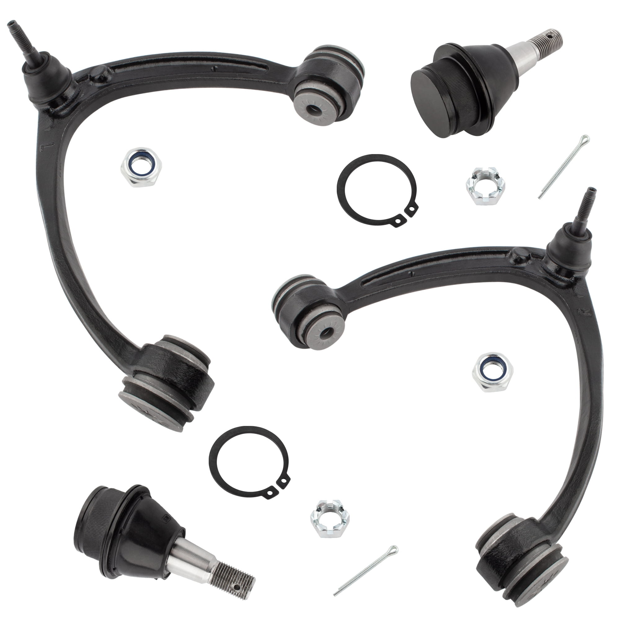 BOXI 4pc Front Upper Steel Control Arms Lower Ball Joints Fit for Chevy ...